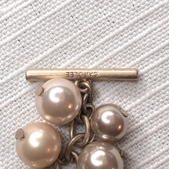 Carolee | Jewelry | Nwot Carolee Large Champagne Toggle Bracelet | Poshmark